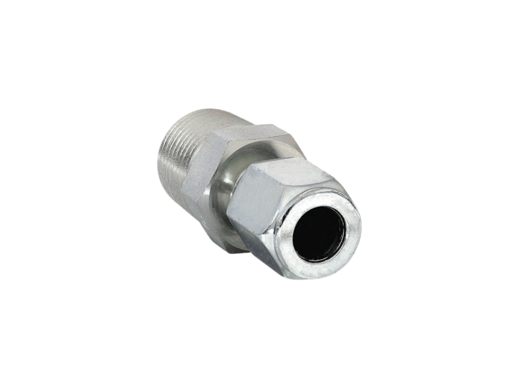Connector (Male), 1/2″ Compression x 1/2 MNPT, Steel – AVW Equipment ...