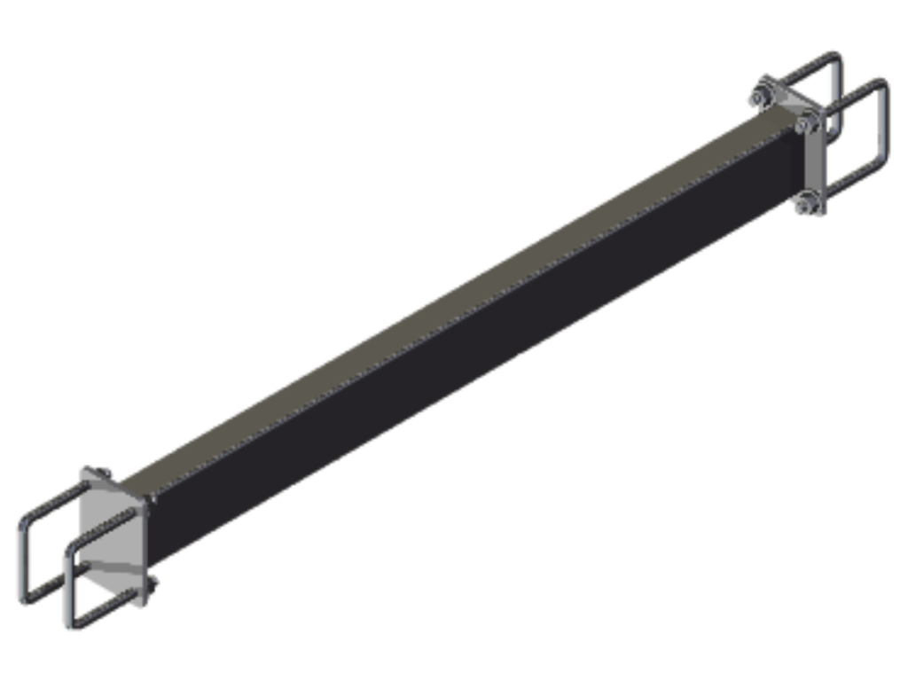 Heater Brace Bar, Finishing Module, 2x4 w/ flanges, 43-3/8" L. | AVW ...