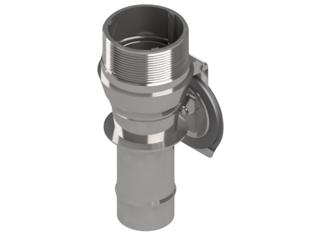 Vacuum Inlet Valve & 1-1/2″ Hose Connector Assembly – AVW Equipment ...